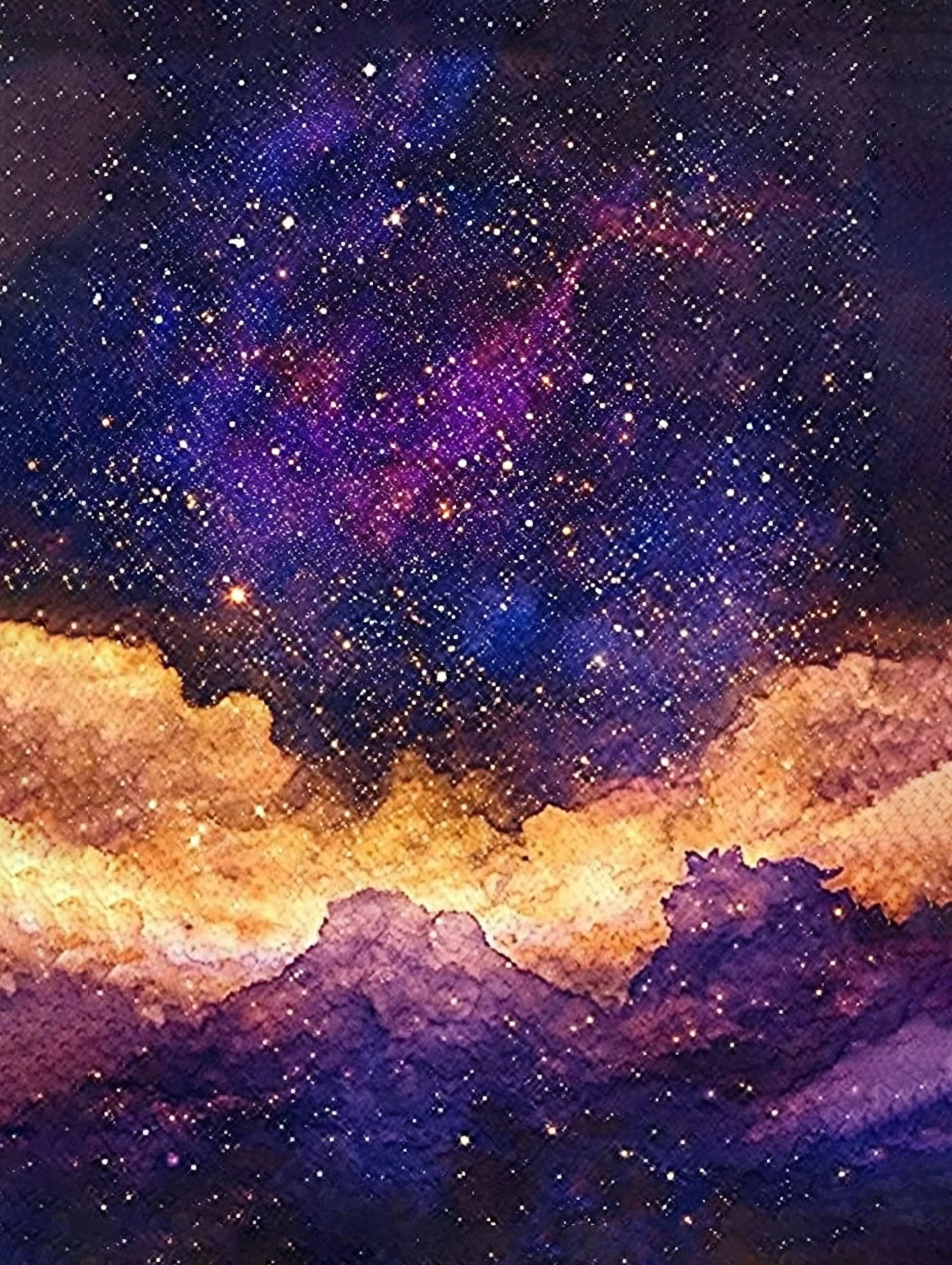 Galaxy Starry Sky Decorative Painting/Canvas Art， Perfect for Living ...