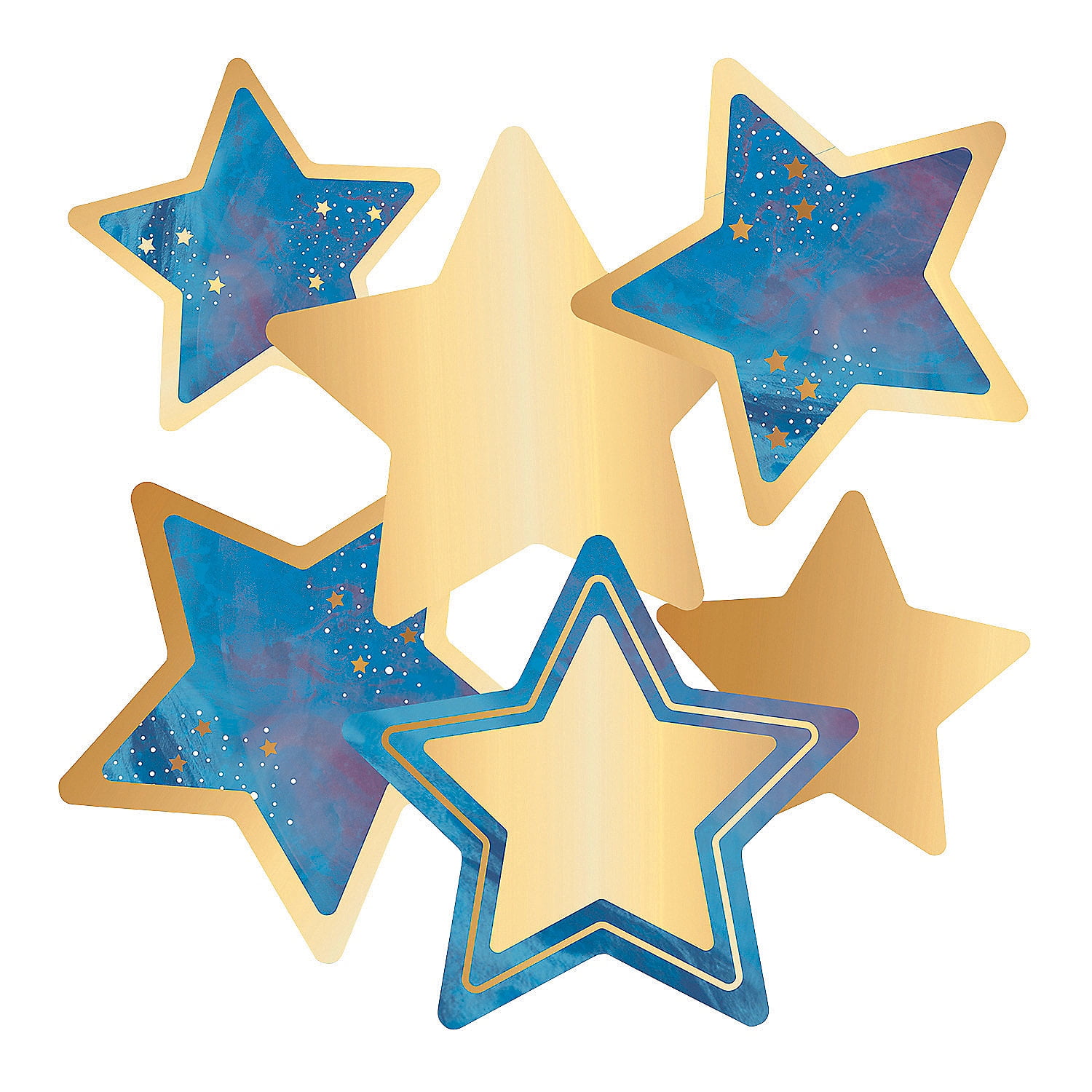Galaxy Stars Bulletin Board Cutouts - Educational - 36 Pieces - Walmart.com