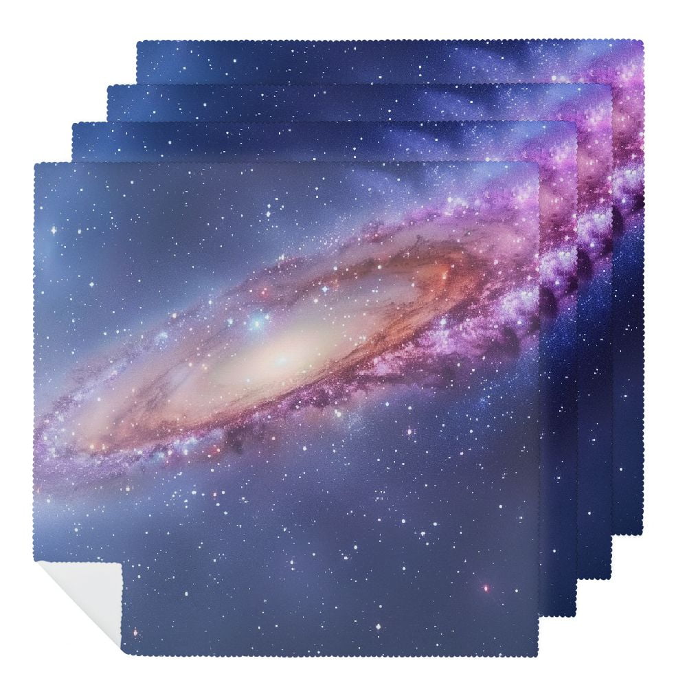 Galaxy Stars Space Art Cloth Napkin Reusable for Farmhouse Party Dining ...