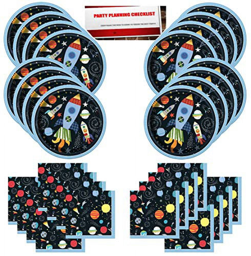 Galaxy Stars Universe Outer Space Ship Planets Birthday Party Supplies ...