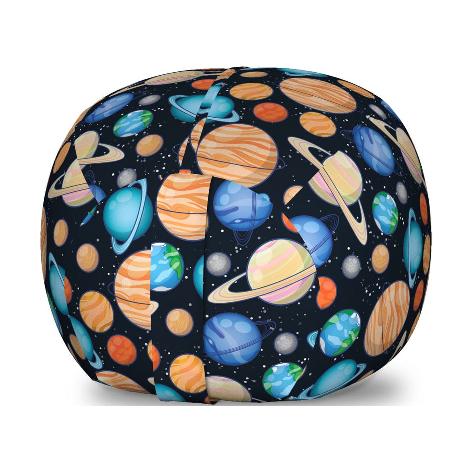Galaxy Storage Toy Bag Chair, Galaxy Space Art Solar System Planets ...