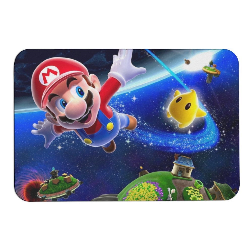 Galaxy Super Mario Diatom Mud Mat Non Slip Soft Floor Rugs Doormat ...