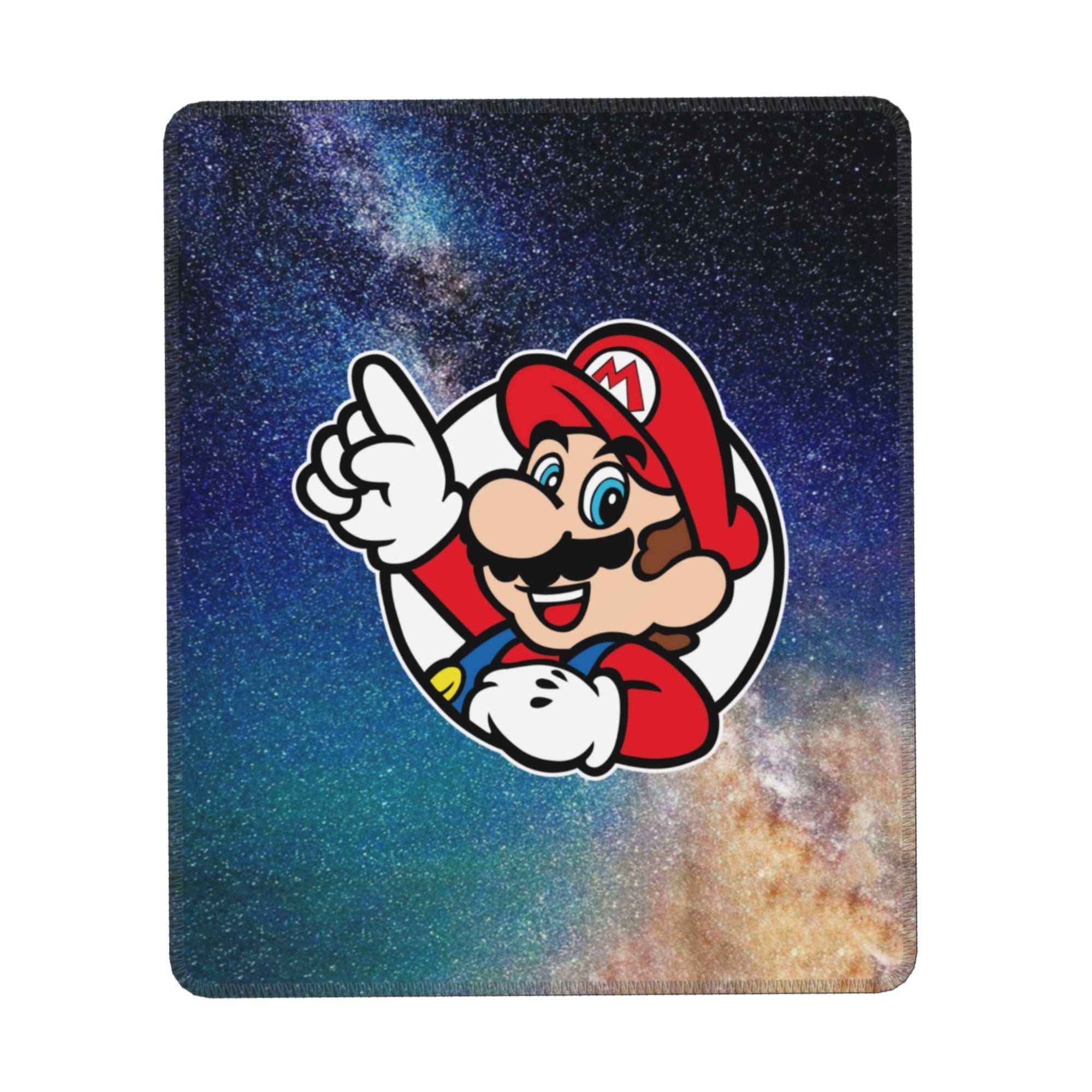 Galaxy Super Mario Rubber Lock Edge Mouse Pad (Vertical) Office Game ...