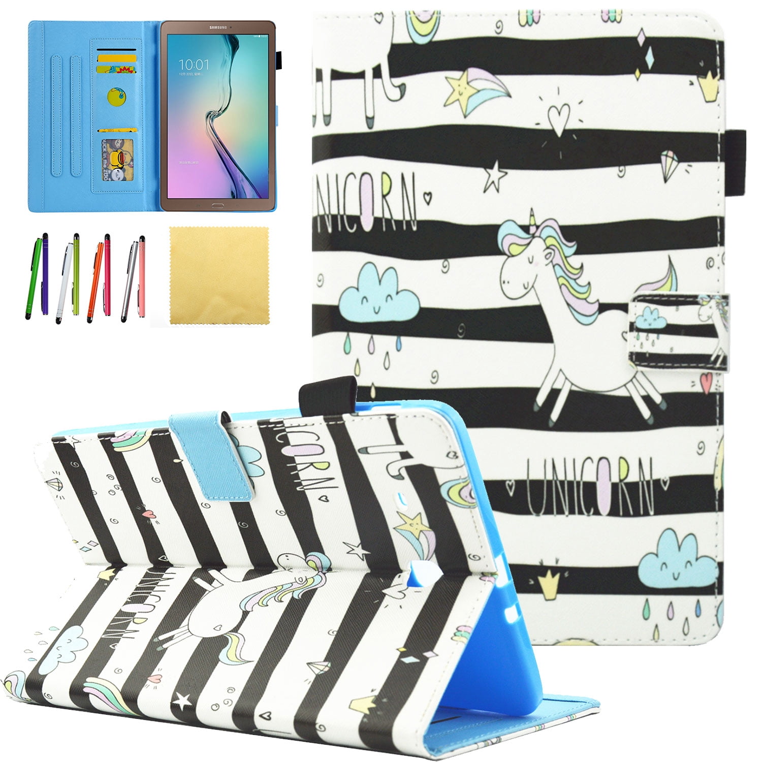 Galaxy Tab E 9.6 Case - Allytech PU Leather Stand Case for Samsung Tab ...