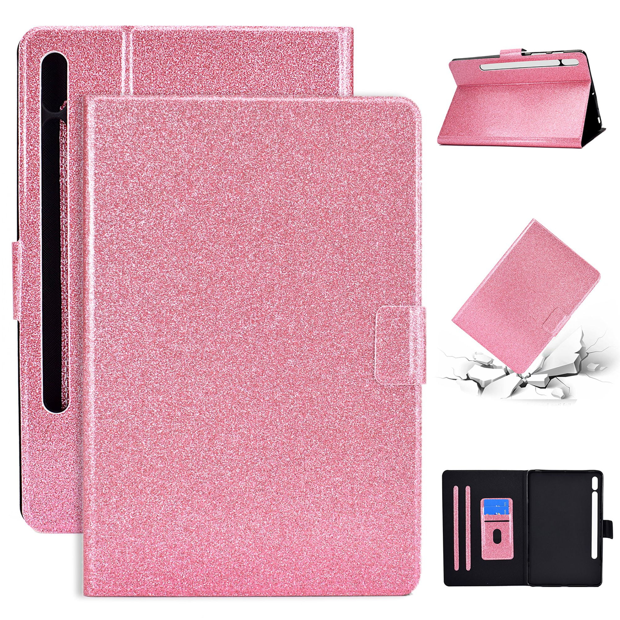 Galaxy Tab S7 2020 Case, Dteck Glitter Sparkle PU Leather Folio Case ...