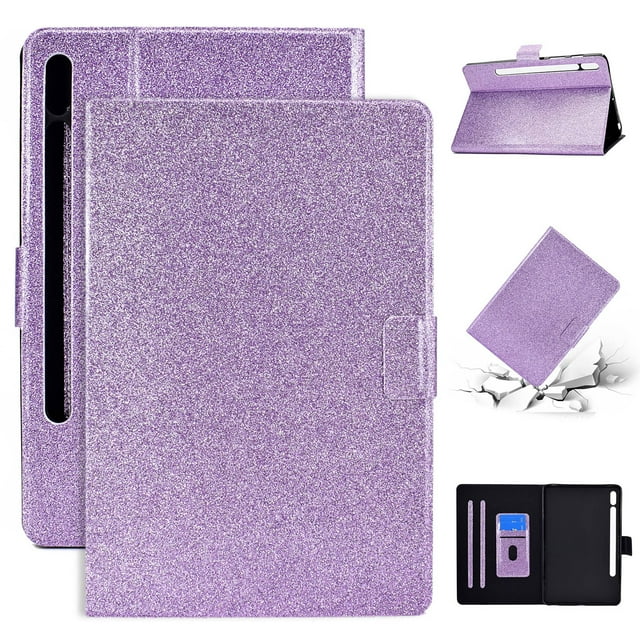 Galaxy Tab S7 2020 Case, Dteck Glitter Sparkle PU Leather Folio Case ...