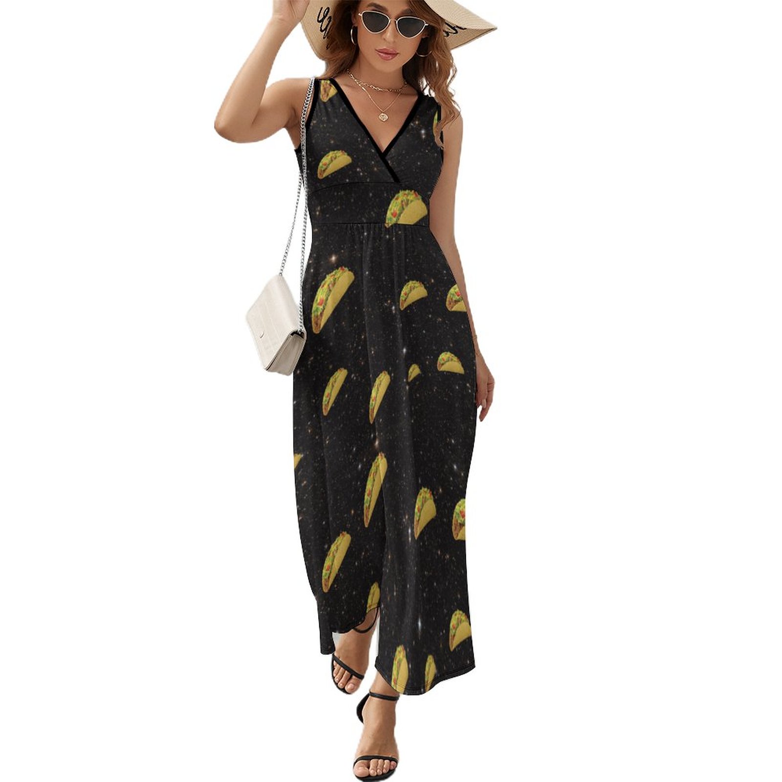 Galaxy Taco Dress Summer Streetwear Bohemia Long Dresses Female High ...