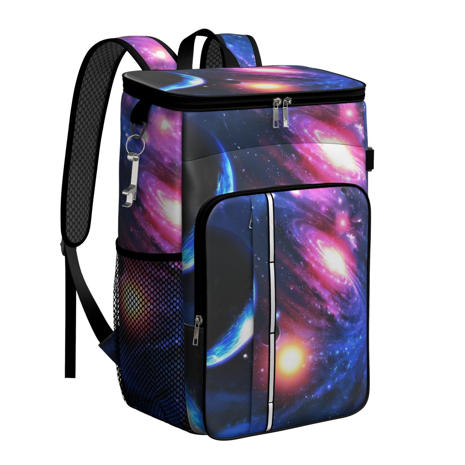 Galaxy Themed Cooler Backpack - Insulated Leakproof 20L Soft Cooler Bag ...