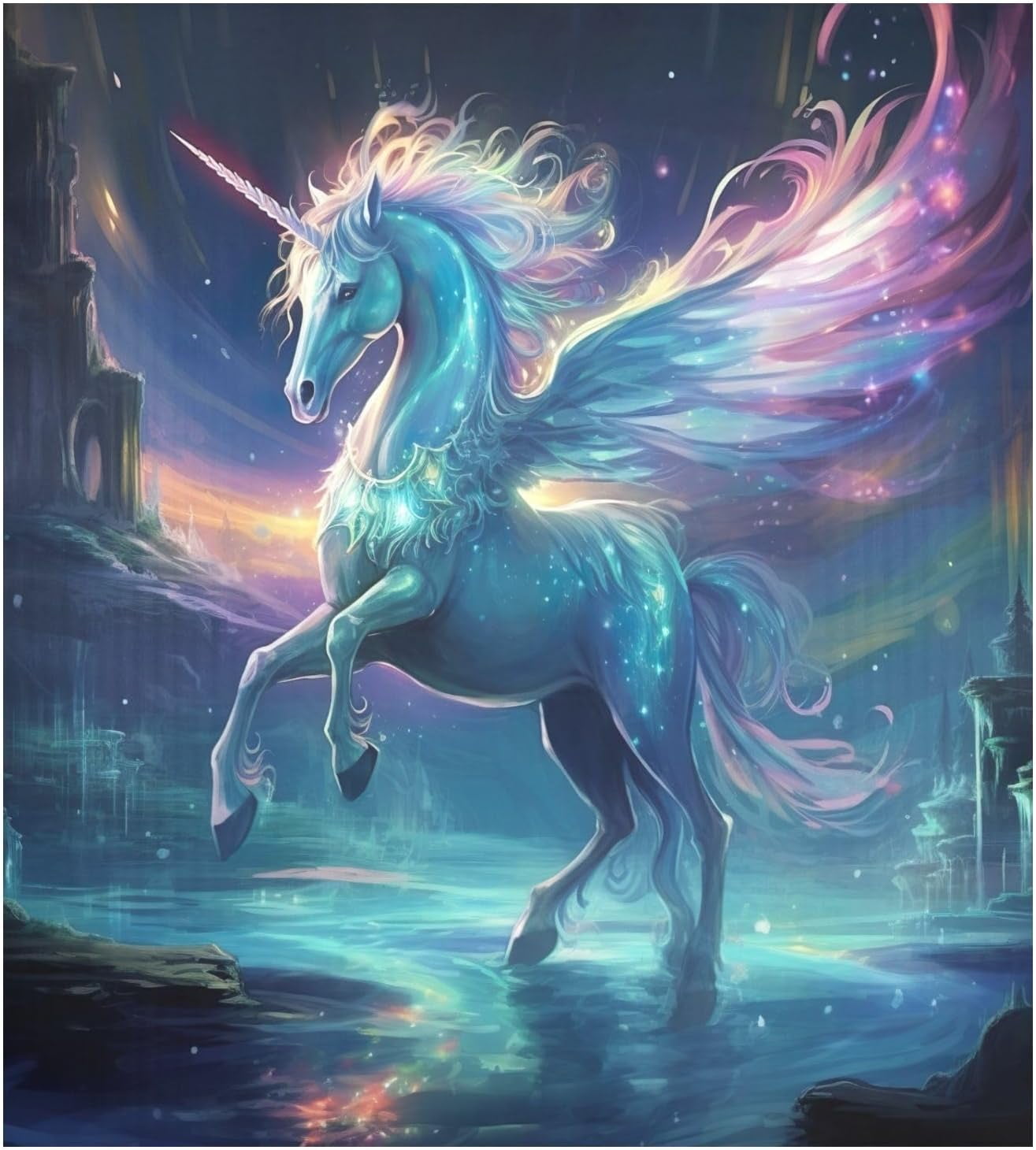 Galaxy Unicorn Dishwasher Magnet Covers for The Front Magnetic ...