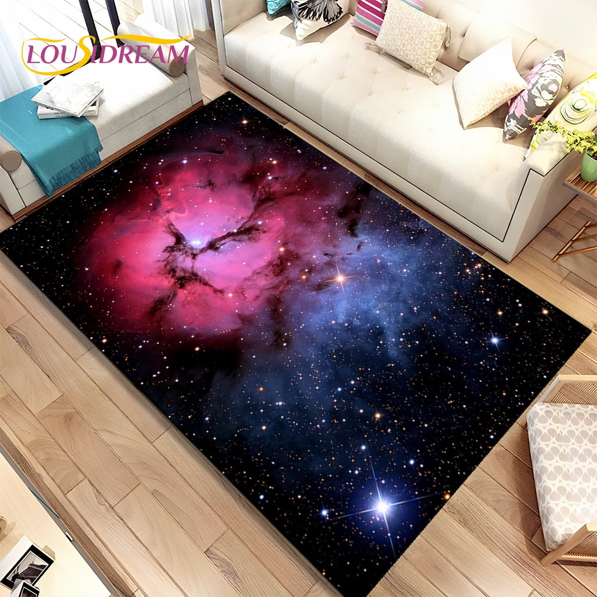 Galaxy Universe Space Stars Area Rug Carpet Rug for Home Living Room ...