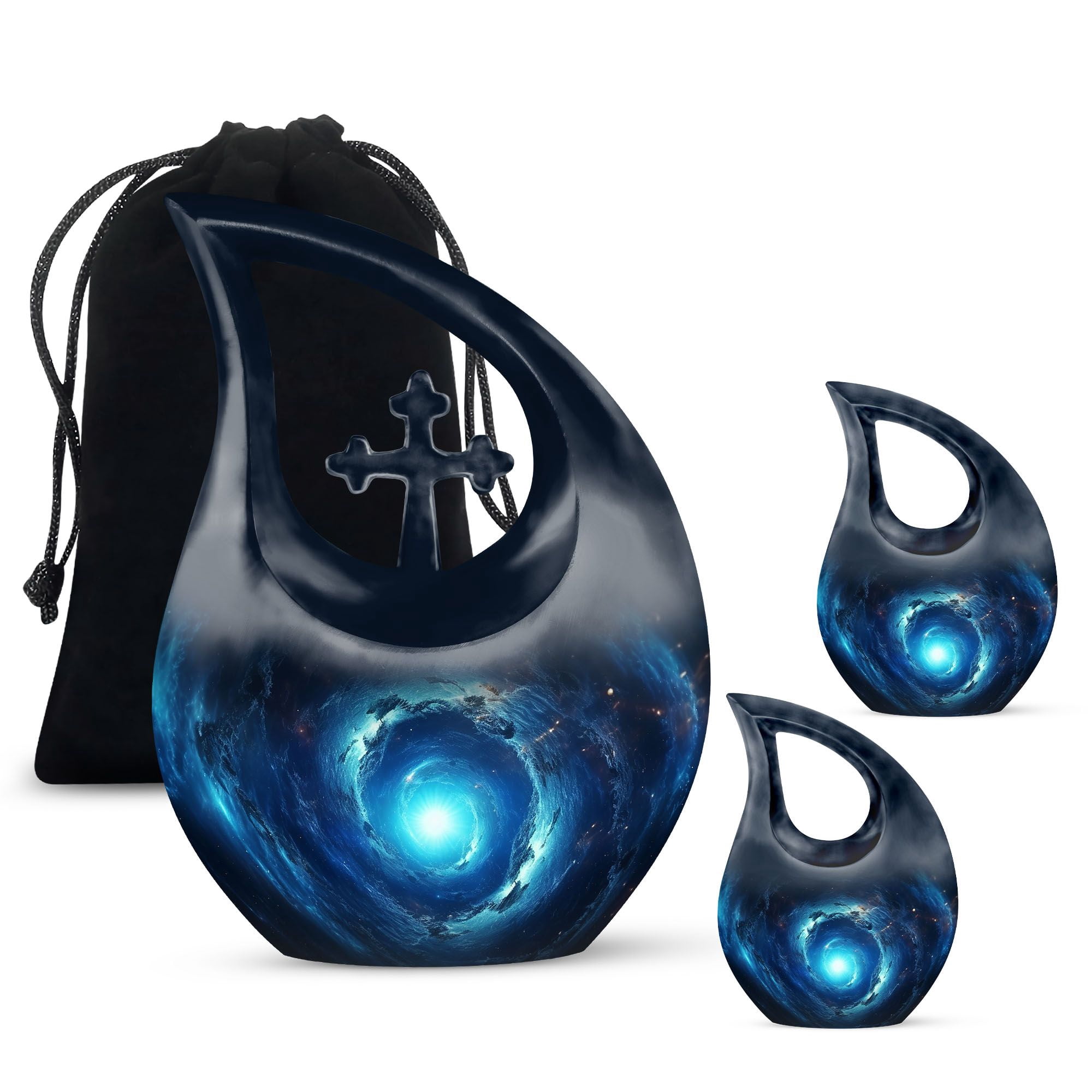 Galaxy Urn - Urn For Mom Ashes & Dad - Large Urn For Human Ashes ...