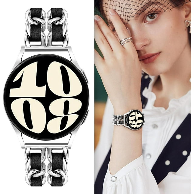 Galaxy Watch 6 5 4 Band 20Mm Cowboy Chain Band For Samsung Galaxy Watch ...