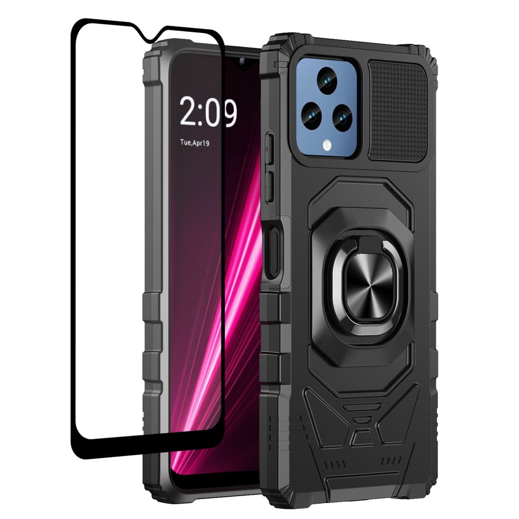 Galaxy Wireless REVVL 6 5G Case, Shockproof Cover with Kickstand, Car ...