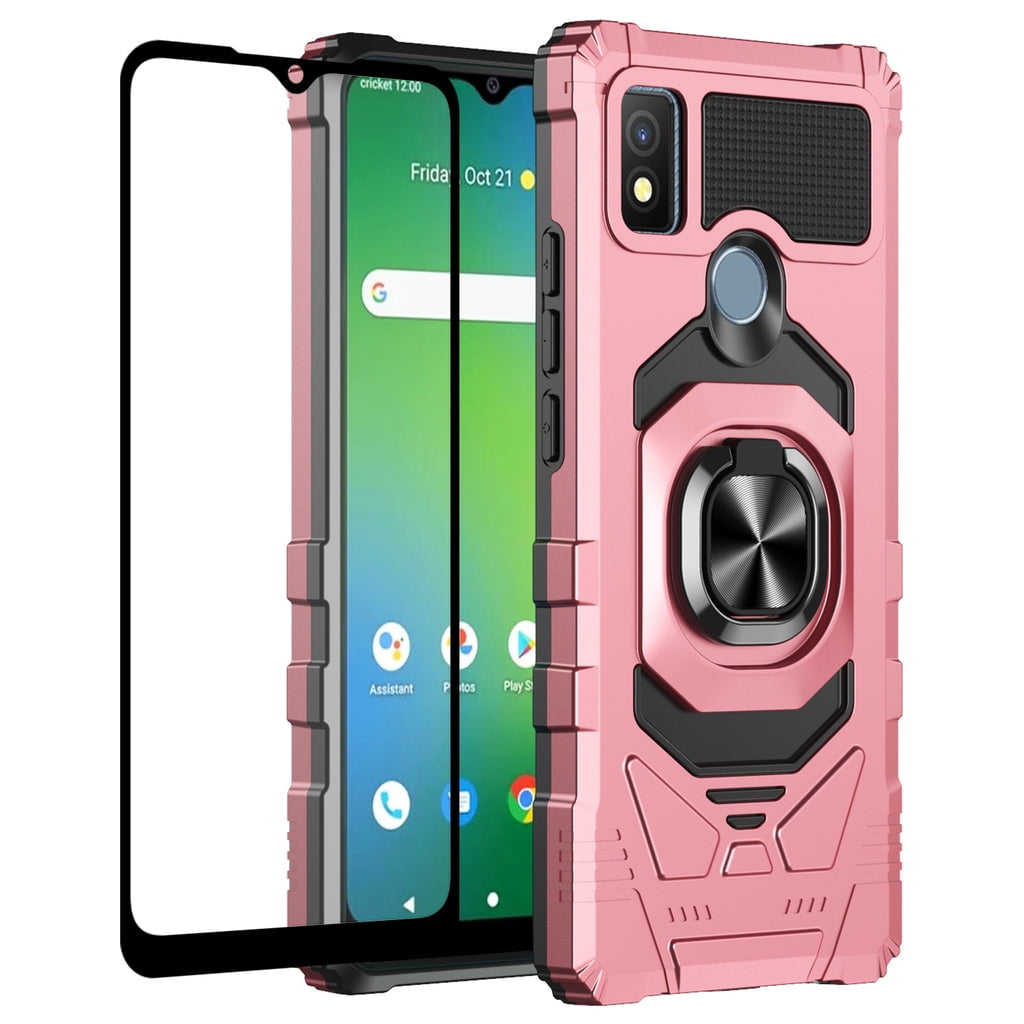 Galaxy Wireless Case for Cricket Debut Smart Case w/Tempered Glass ...