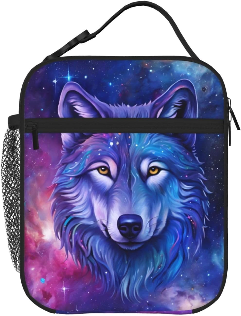 Galaxy Wolf Lunch Box Insulated for Women Men Detachable Handle ...