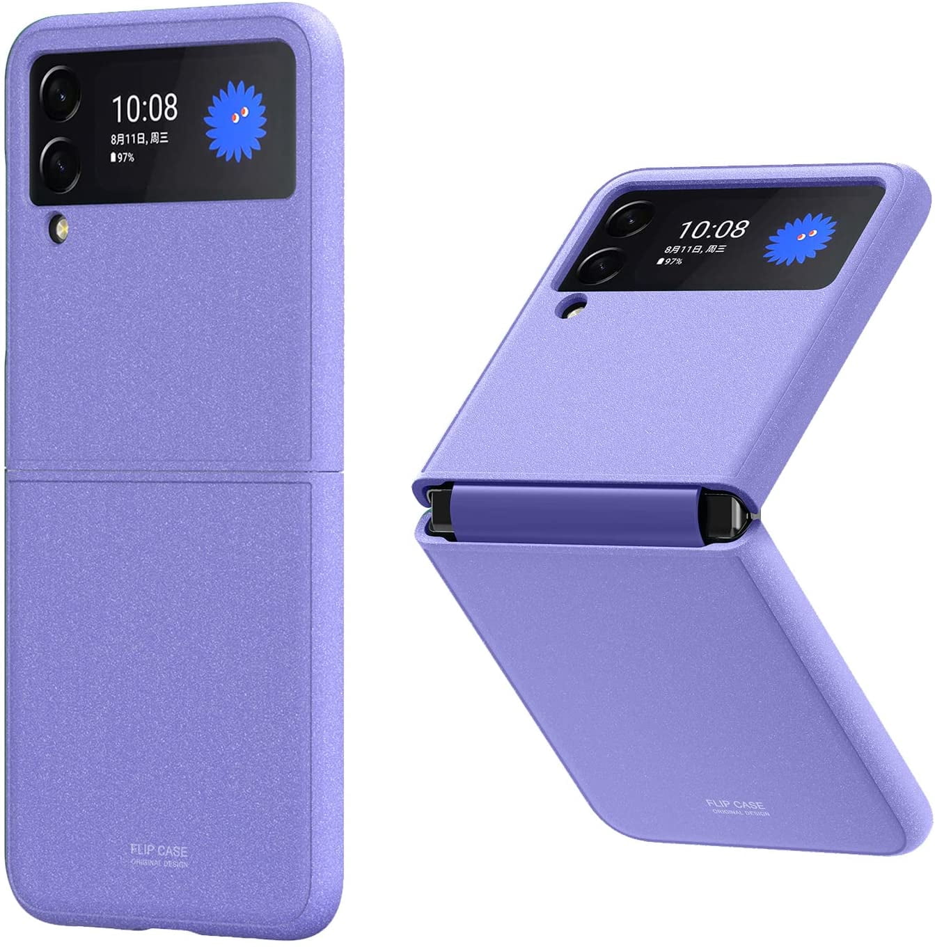 Galaxy Z Flip 3 5G Case, Dteck Matte Thin Hard PC with TPU Soft Hinge ...