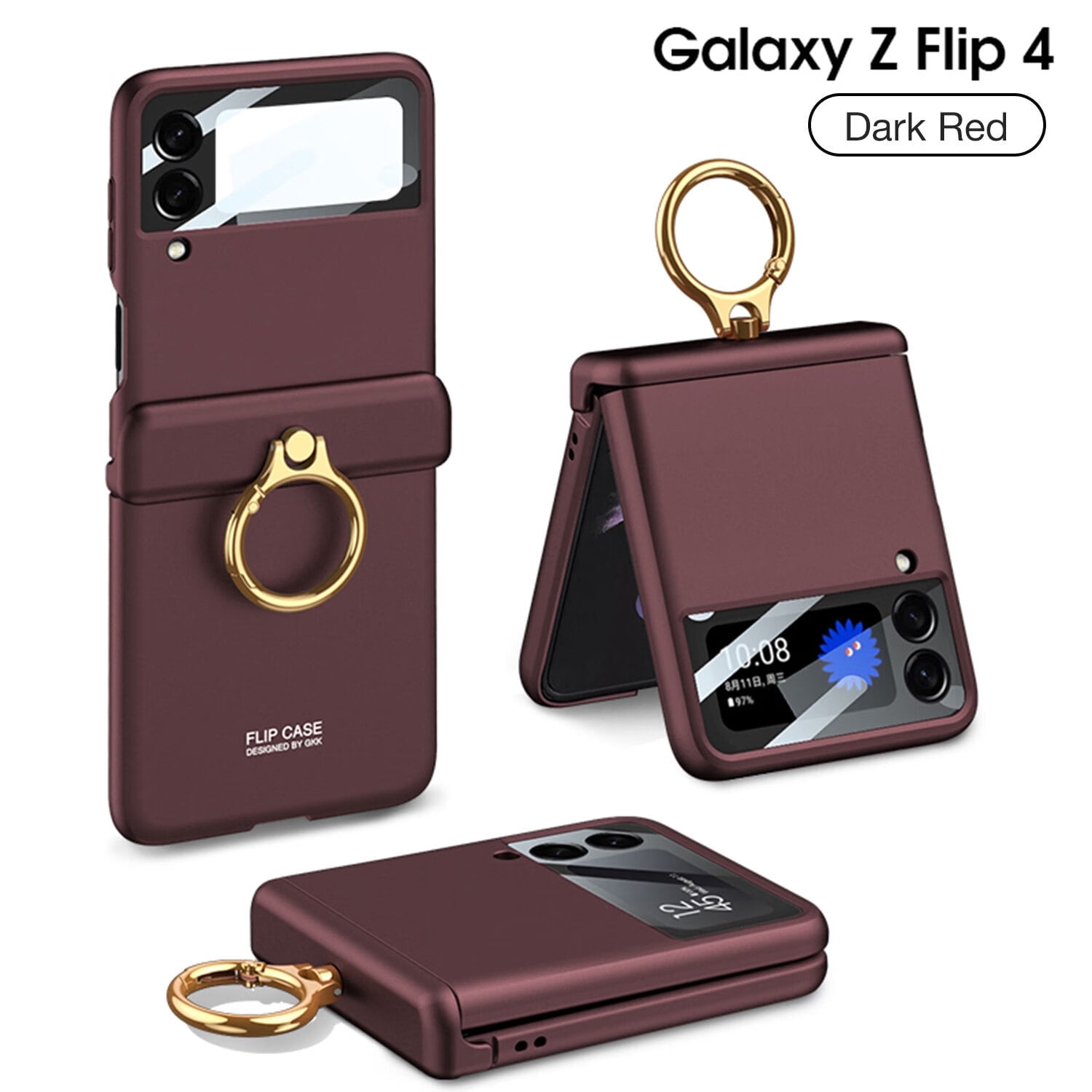 Galaxy Z Flip 4 2022 Case, Magnetic Suction Hinges Protection All ...