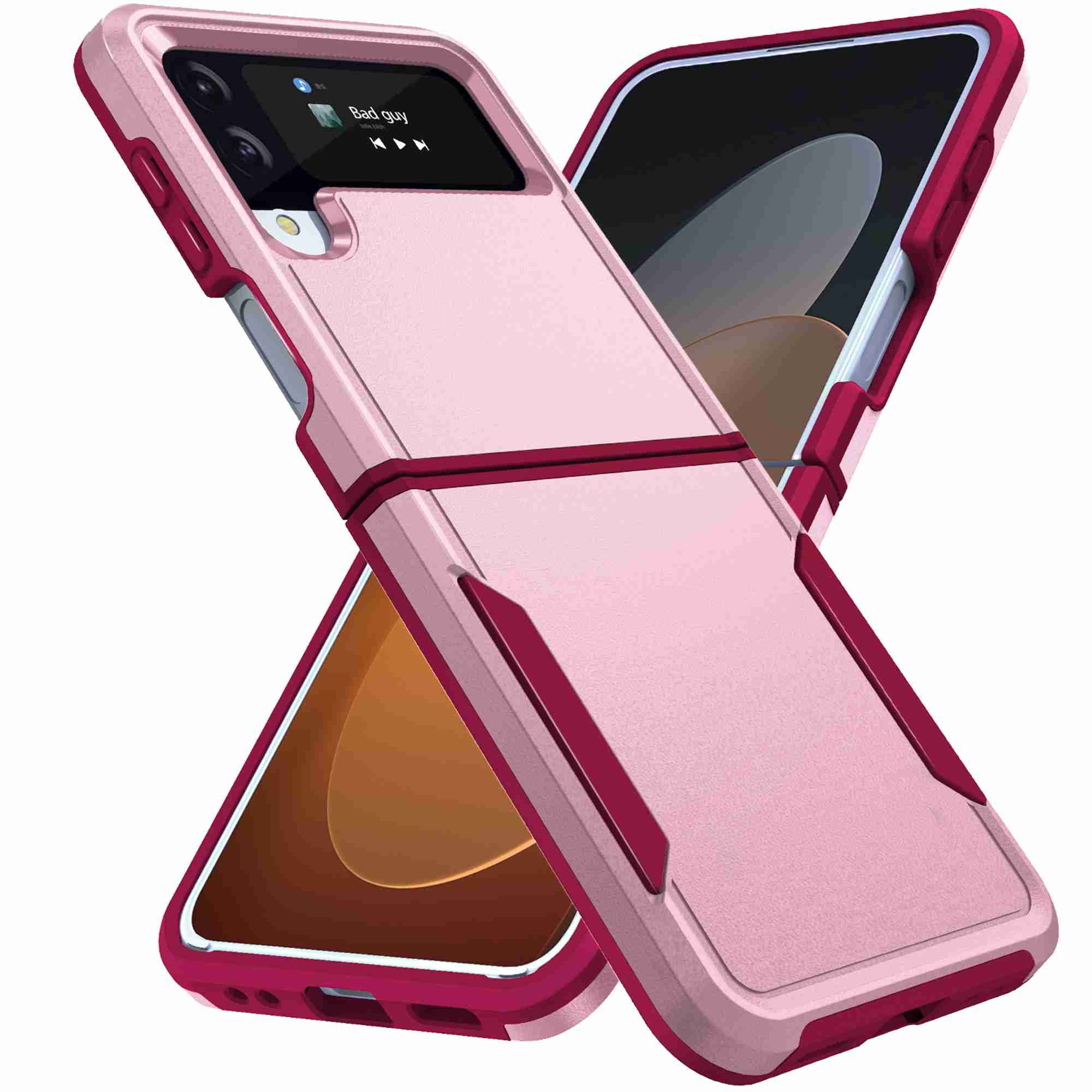 Galaxy Z Flip 4 Case,TECH CIRCLE Dual Layer Protection Shockproof ...