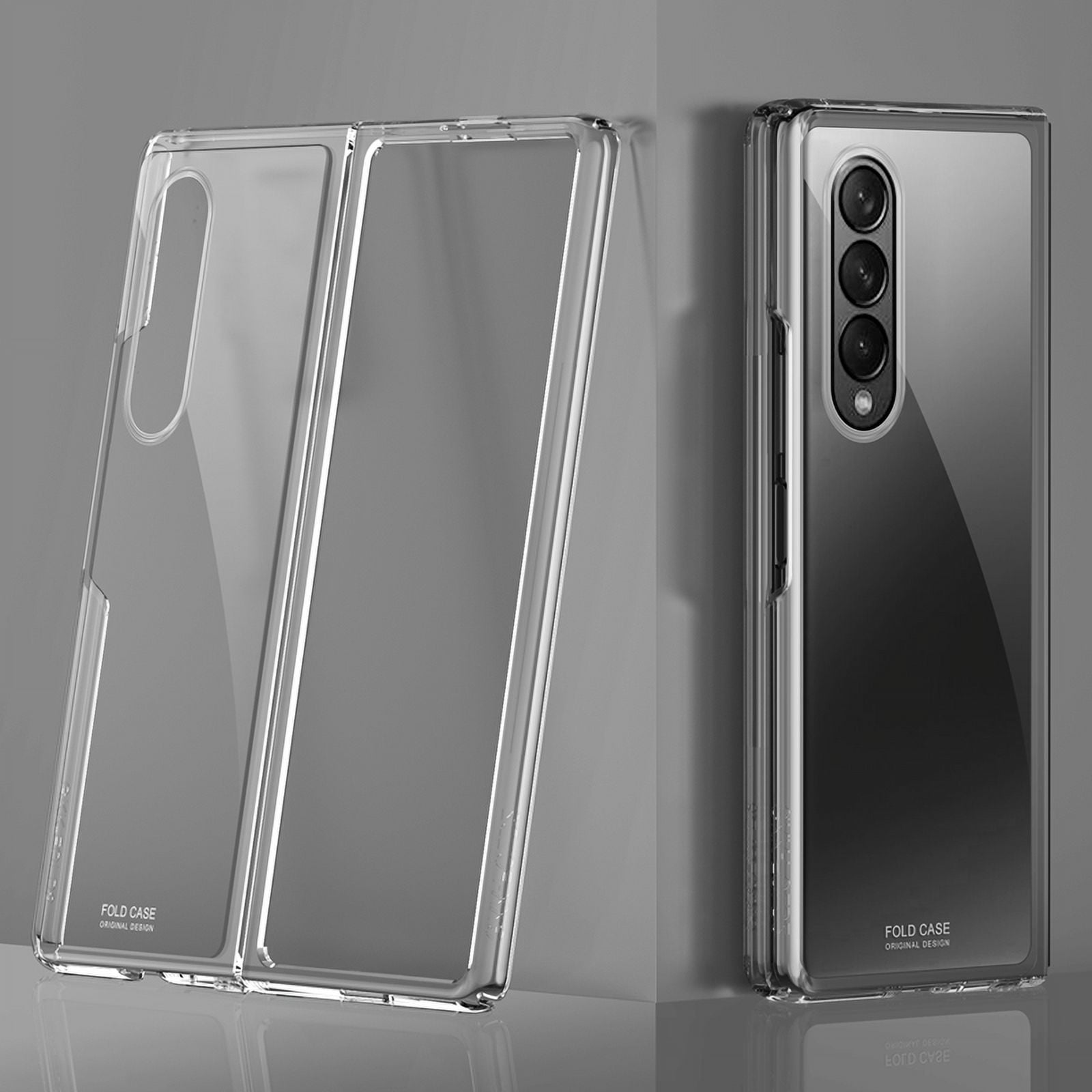 Galaxy Z Fold 3 Case, Slim Thin Shookproof Folding Non-Yellowing Anti ...