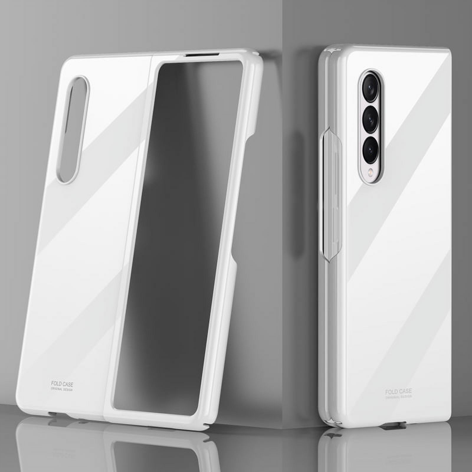 Galaxy Z Fold 3 Case, Ultra Thin Hard PC Shookproof Folding Protection ...