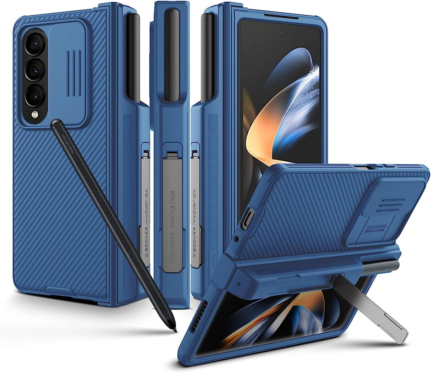 Galaxy Z Fold 4 Case with S Pen Holder, CamShield Pro for Samsung ...