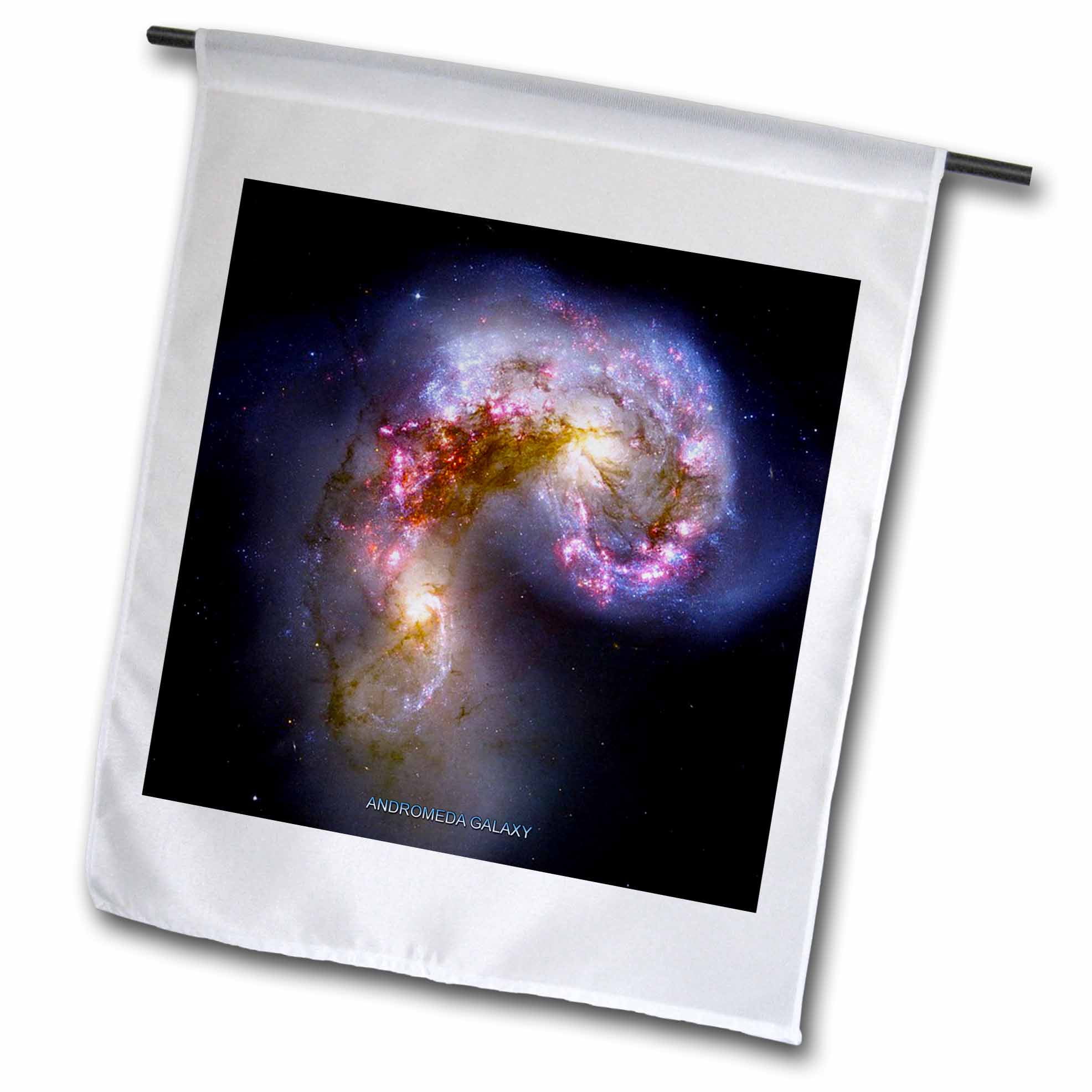 Galaxy and Nebula - Andromeda Galaxy of Stars 18 x 27 inch Garden Flag ...