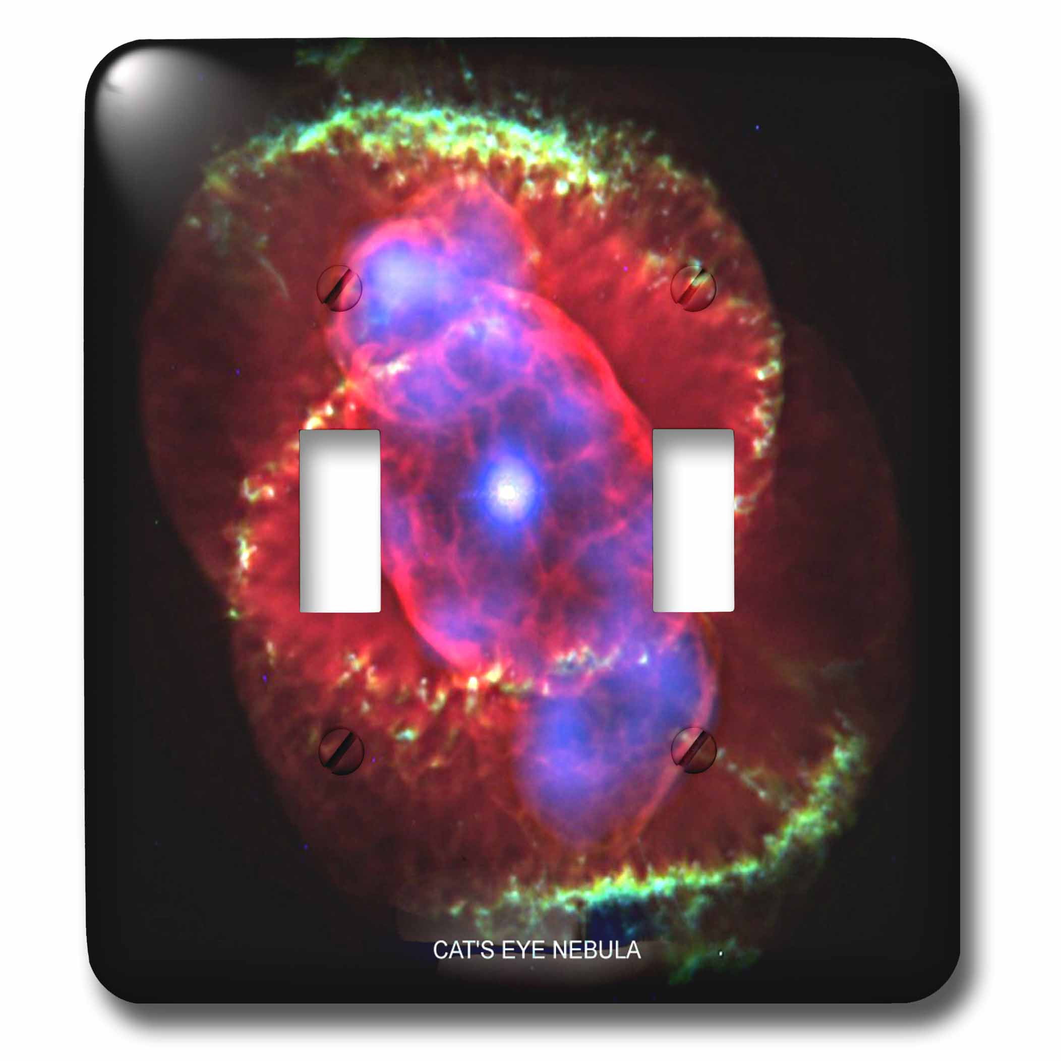 Galaxy and Nebula - Cats Eye Nebula (Red Gases) double toggle switch ...