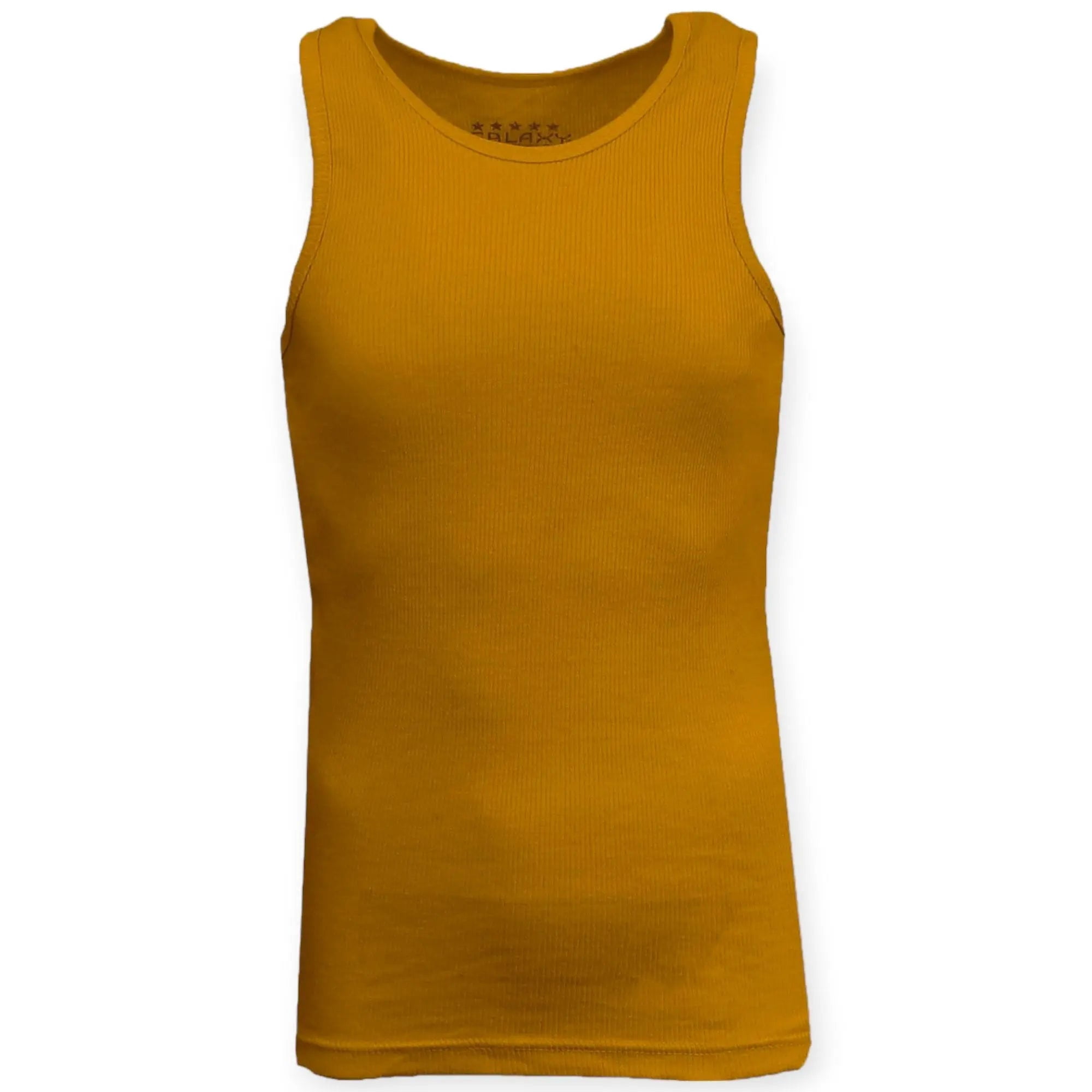Galaxy by Harvic Men Ribbed Tank Top (Timber) - Walmart.com
