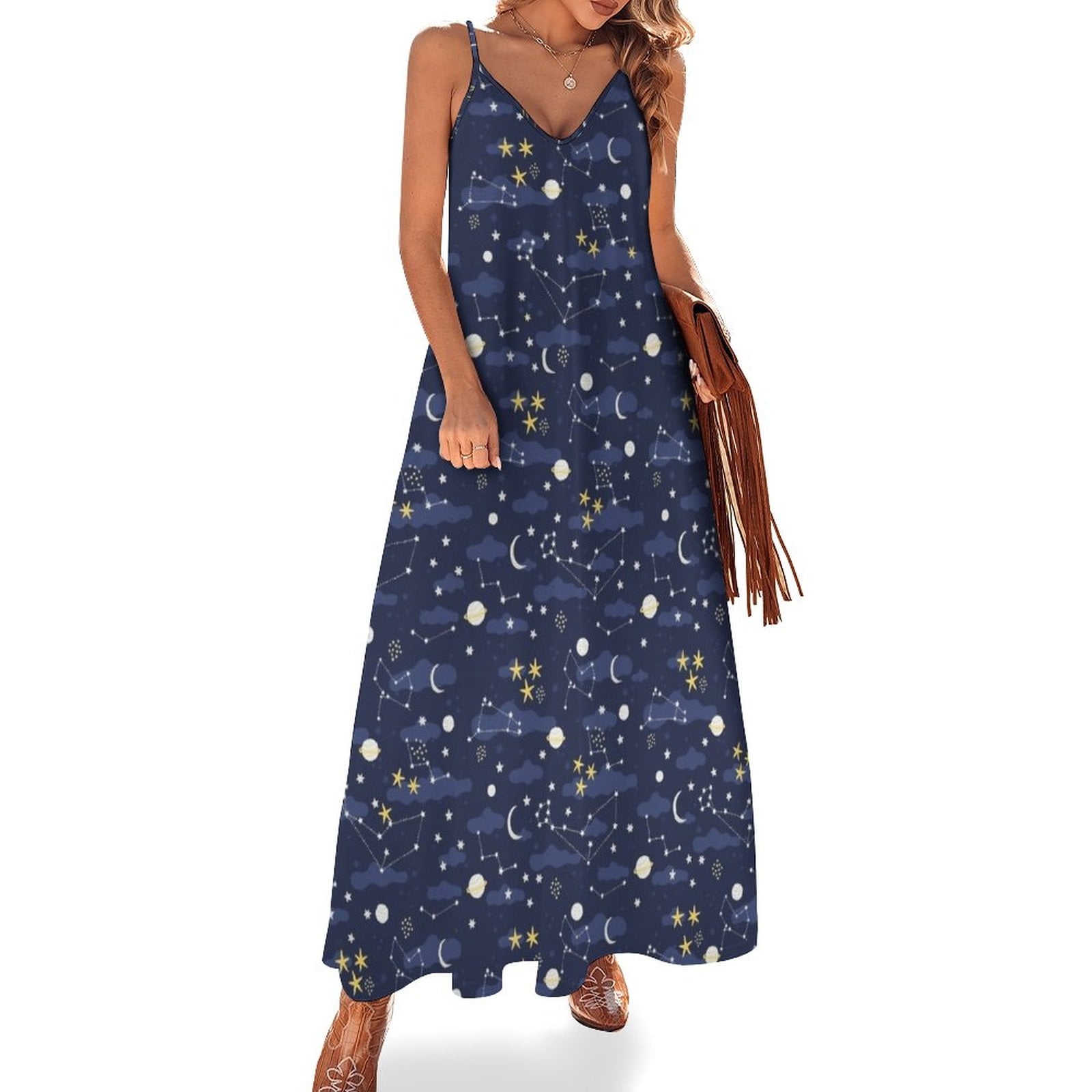 Galaxy - cosmos moon and stars. Astronomy pattern. Cute cartoon ...