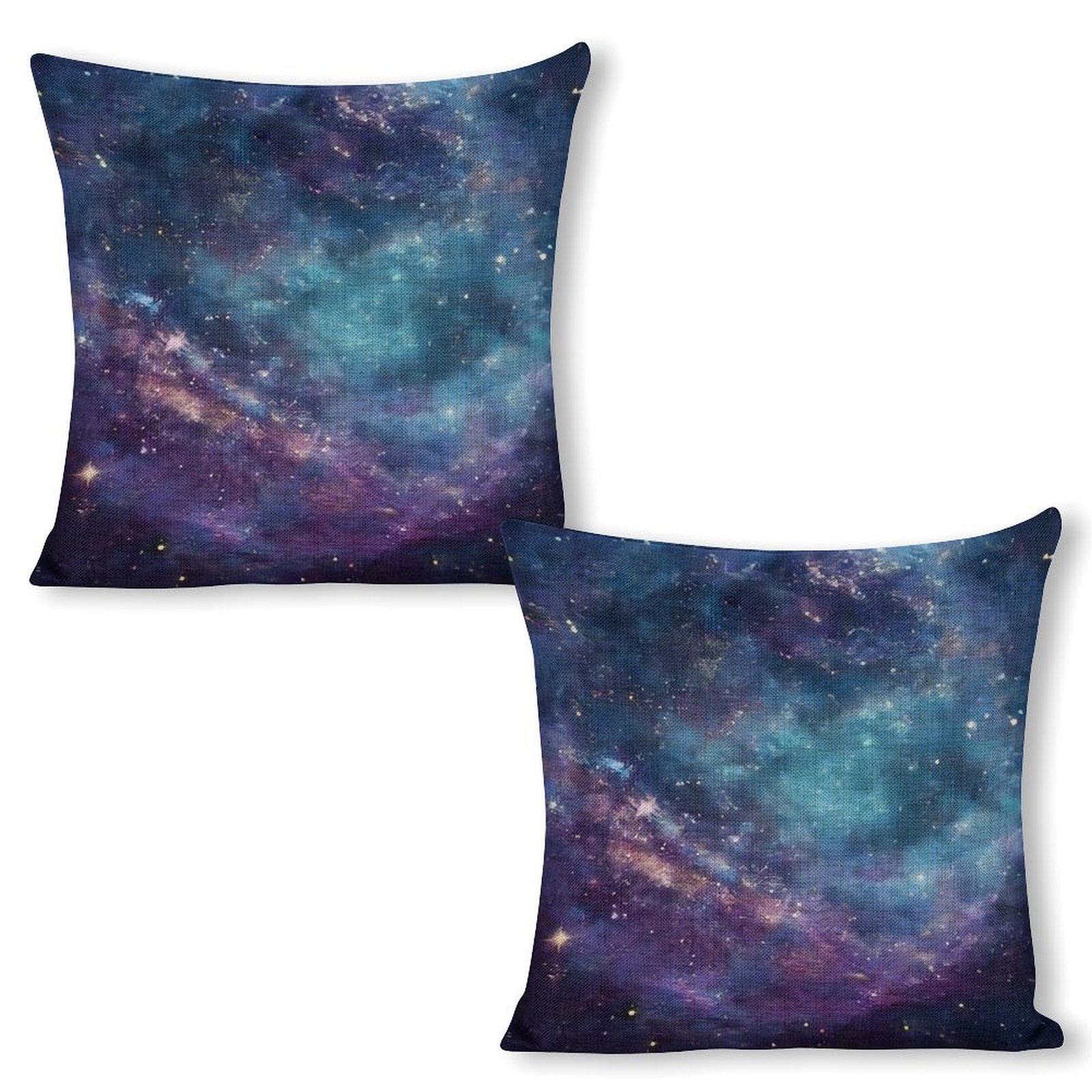 Galaxy space art hologram Linen toss pillowcase Decoration pillowcase ...