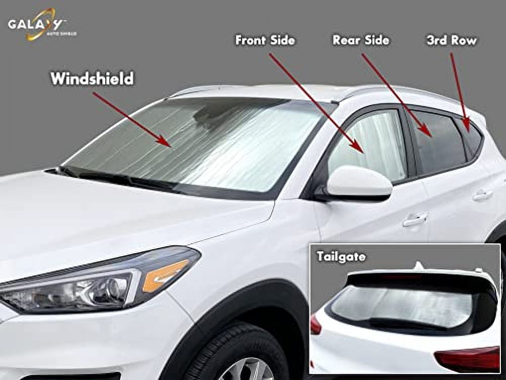 GalaxyAutoShield Custom Fit Full Set w/Windshield Reflective Sun Shade ...