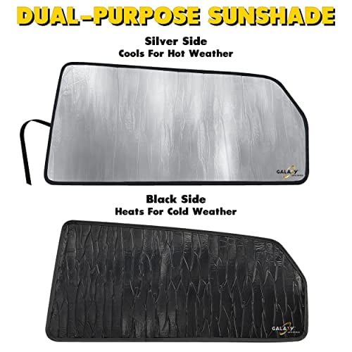 GalaxyAutoShield Custom Fit Rear Side 2nd Row Windows (2pcs) Sun Shade ...