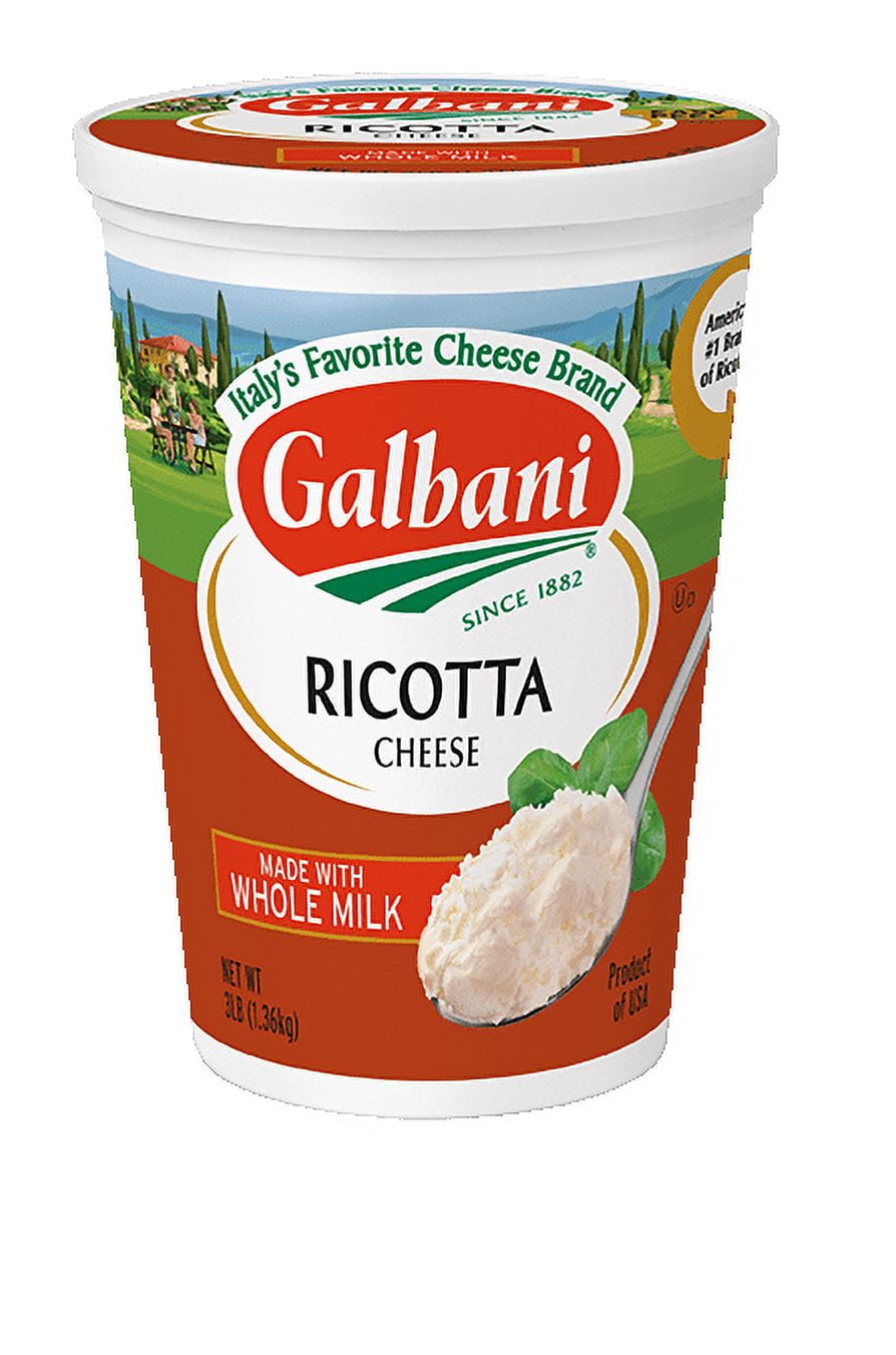Galbani Professionale Whole Milk Deli Ricotta Cheese, 48 Ounce -- 6 per ...