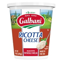 Great Value Original Ricotta Cheese, 15 oz Tub (Refrigerated) - Walmart.com