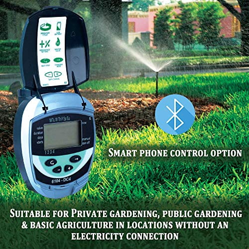Galcon 61042 DC Zone Sprinkler System Battery Operated programmable, Digital Smart Irrigation ...
