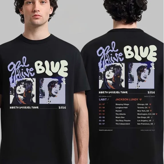 Galdive Blue North America Tour 2026 Schedule Dates Two Sided T-Shirt ...