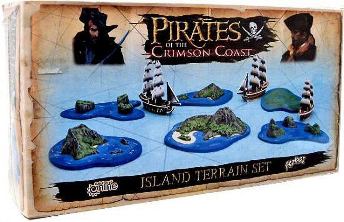 Gale Force Nine Island Terrain Set #1 - Pirates of the Spanish Main New ...