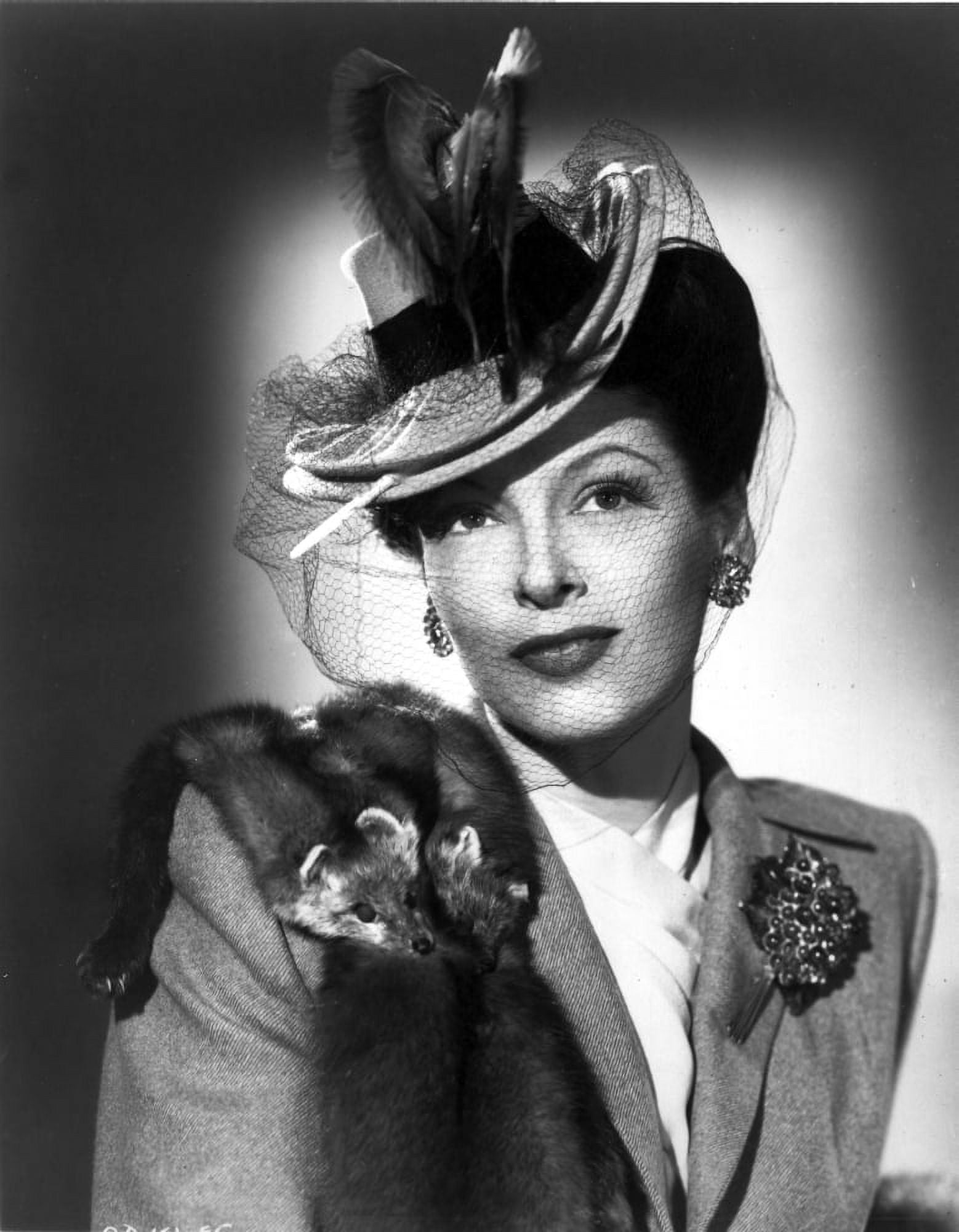 Gale Sondergaard Posed in Hat Photo Print (24 x 30) - Walmart.com