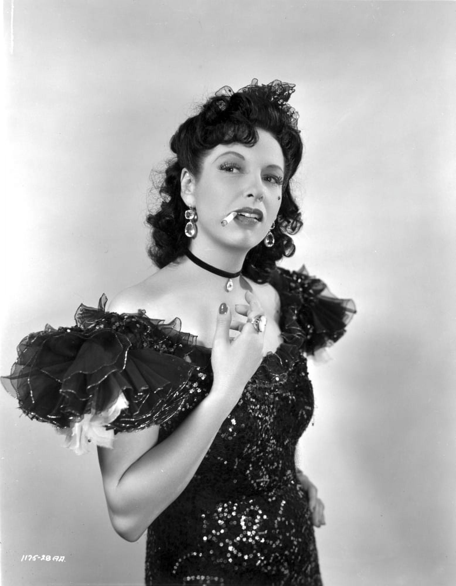 Gale Sondergaard Smoking a Cigarette Photo Print (8 x 10) - Walmart.com