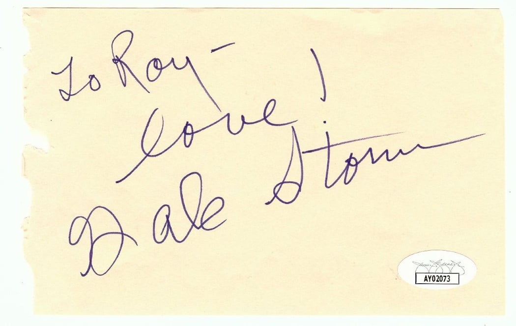 Gale Storm Signed Autographed Cut Signature Legendary Actress JSA ...