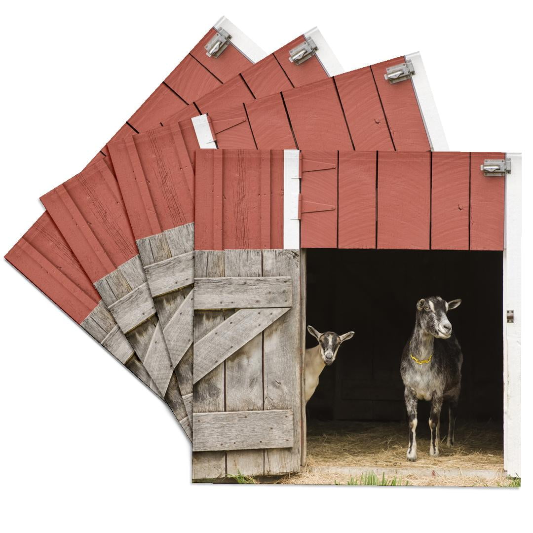 3drose, Galena, Illinois, Usa. Two Dairy Goats Standing in a Barn ...