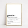 Galentine Definition Print, Galentines Day Gift, Friend Gift ...