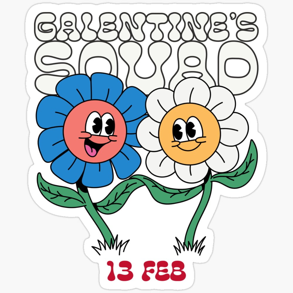 Galentine Squad Sticker Phone Decal Water Bottle Stickers Car Decals ...