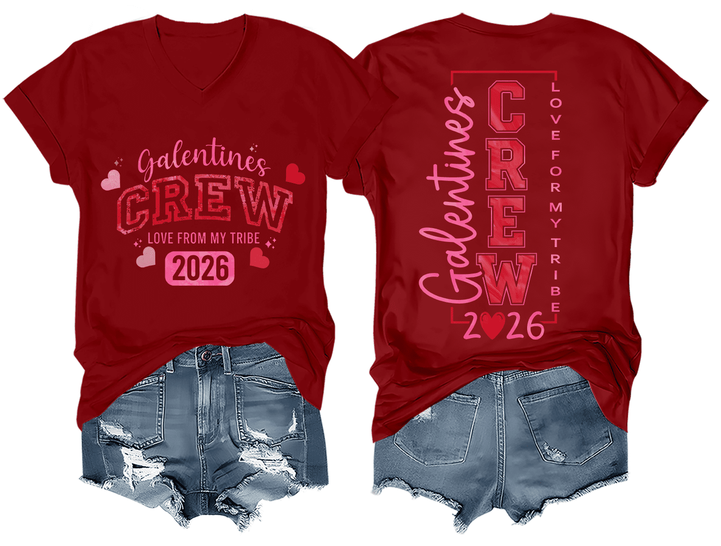 Galentines Crew 2026 Shirt Galentines Day Shirts For Women - Walmart.com