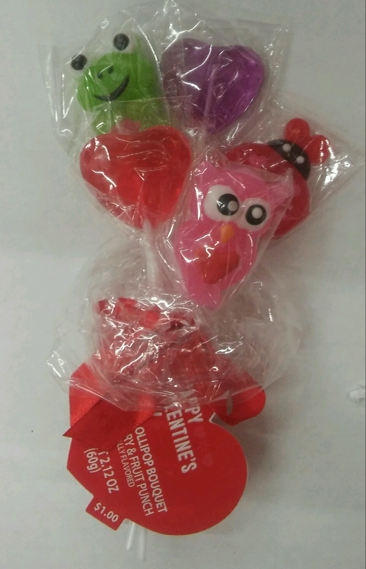 Galerie Frog Lollipop and Gummy Bouquet 2.12 Oz Candy Sweets for Kids ...