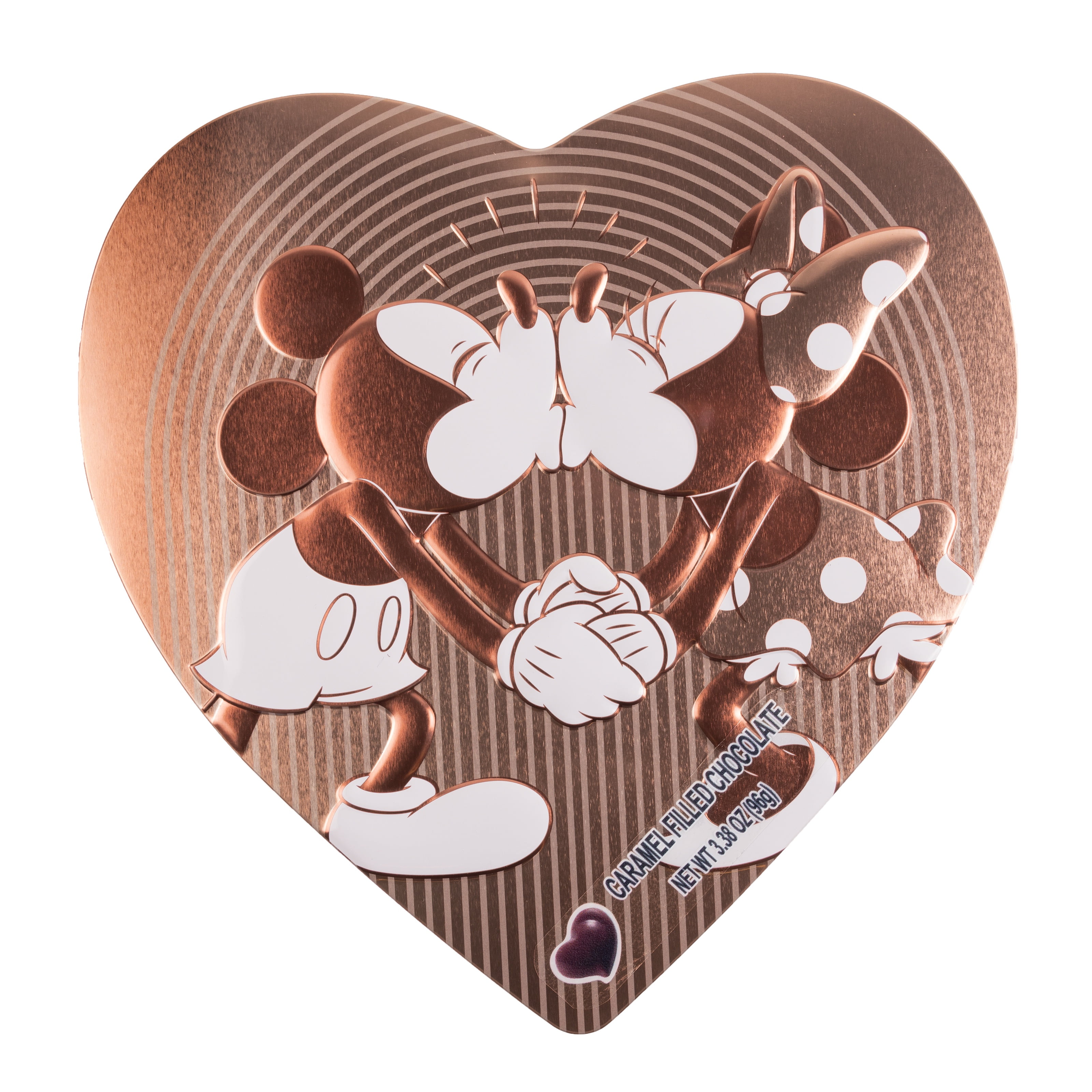 Galerie Mickey and Minnie Heart Tin with Chocolate,3.38oz - Walmart.com