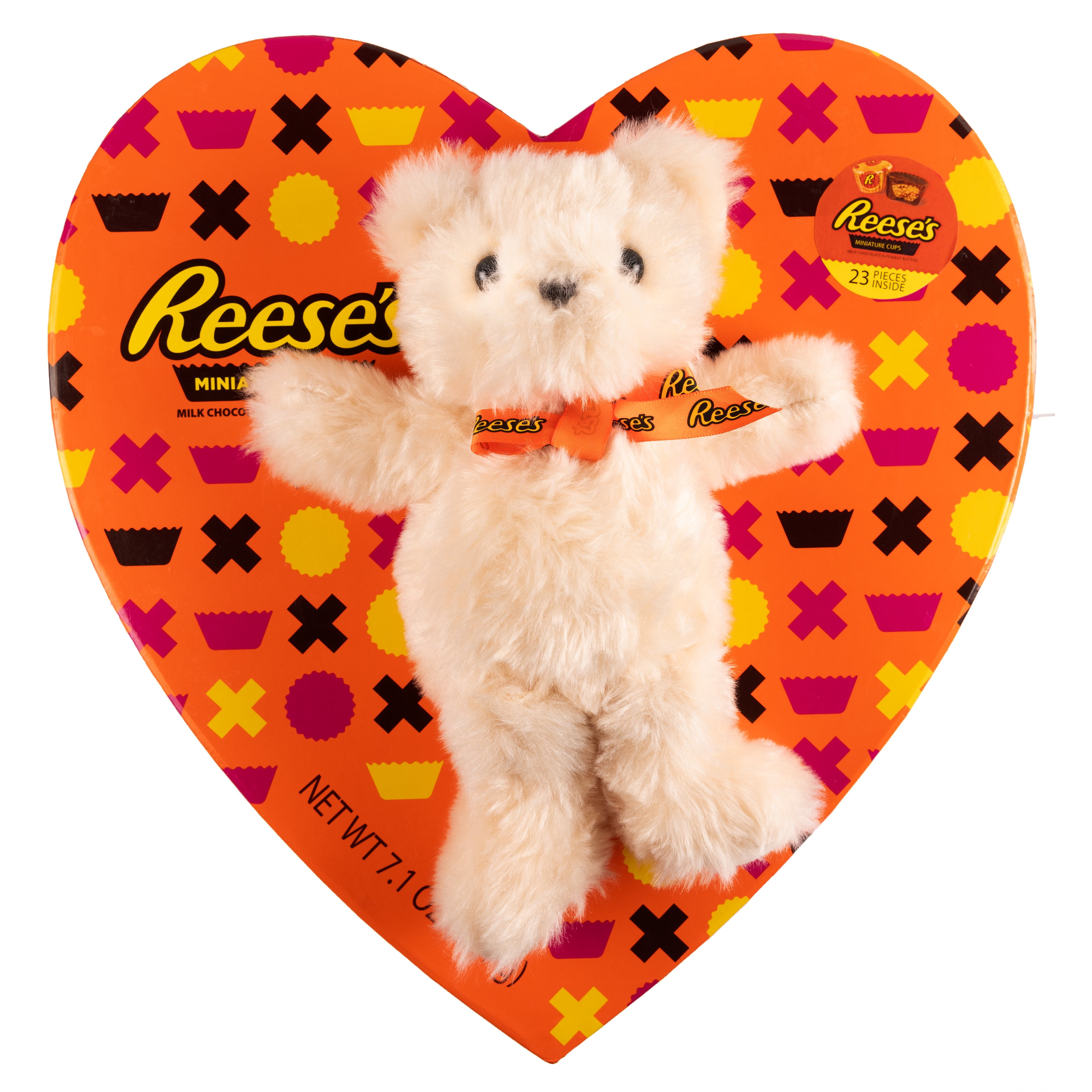 Galerie REESE'S Extra Large Heart Box with Bear Plush, 7.1 oz - Walmart.com
