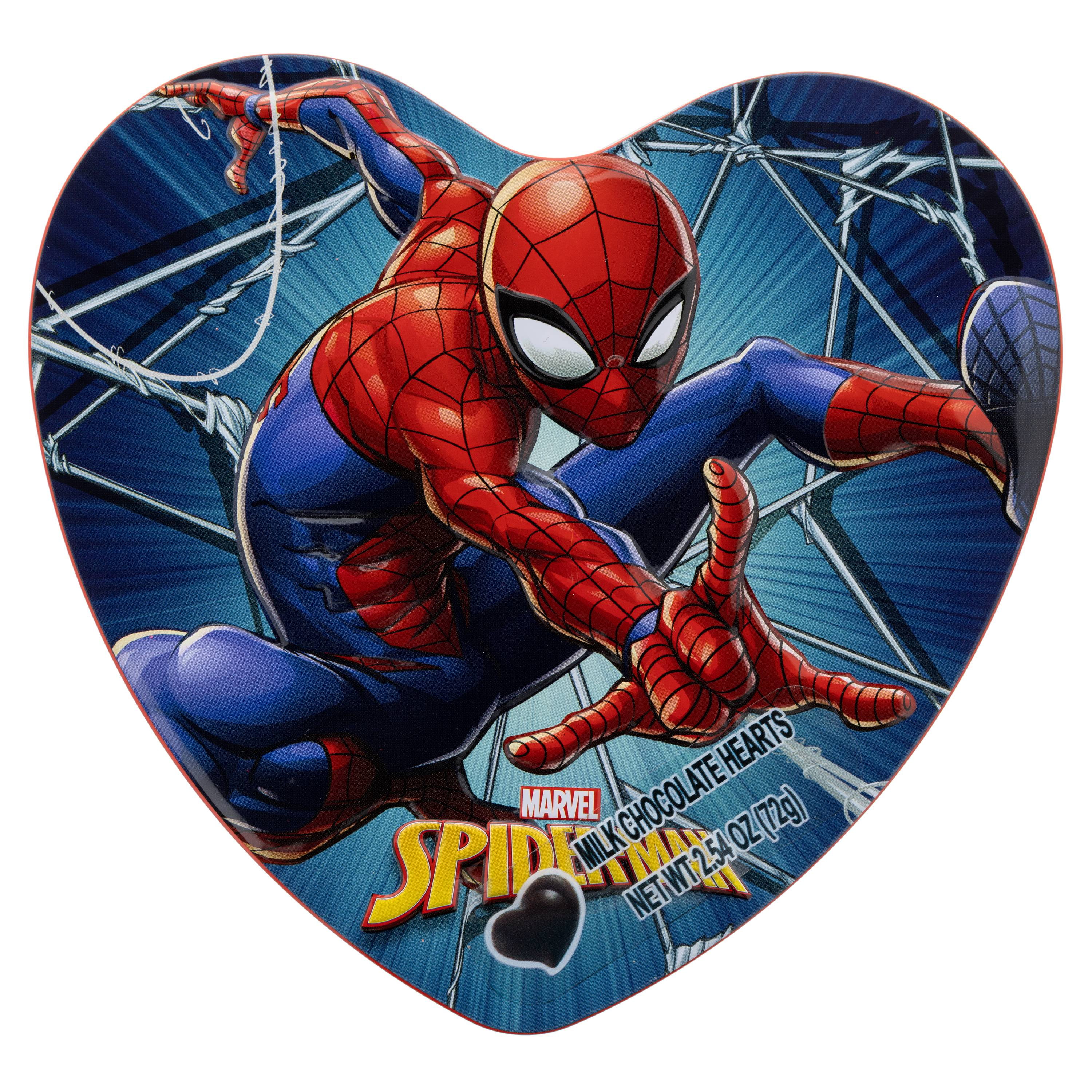 Galerie Spider-Man Heart Tin with Milk Chocolate Hearts, 2.54 oz ...