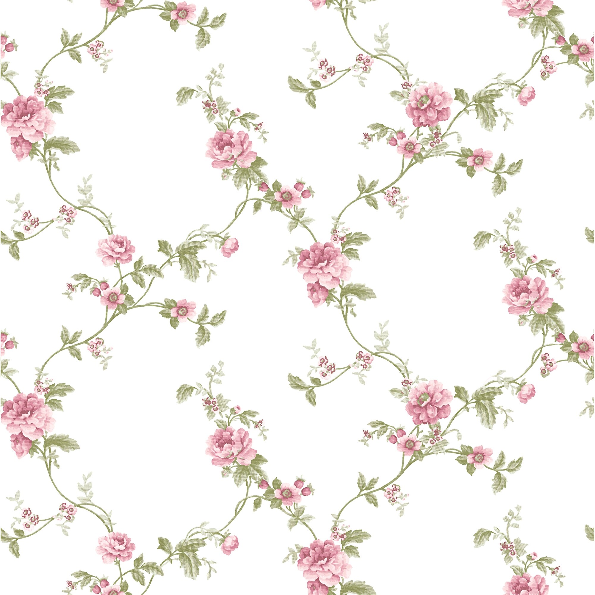 Galerie Wallcoverings Cottage Chic Flower Trail ECODECO Material Matte ...