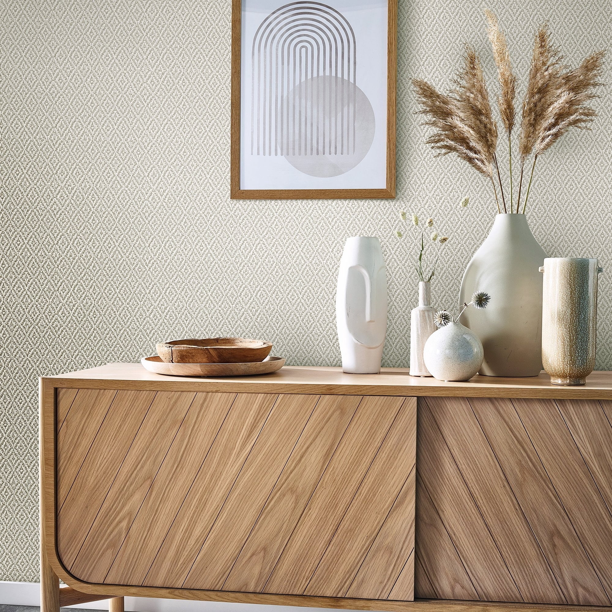 Galerie Wallcoverings Flora Diamond Weave Vinyl on Non-woven Matte ...